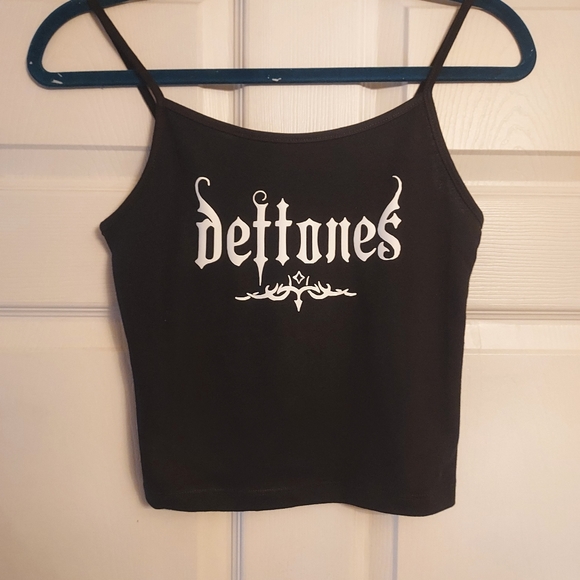 Tops | Deftones Crop Top Deftones Tank Top Deftones Shirt Gothic Design ...